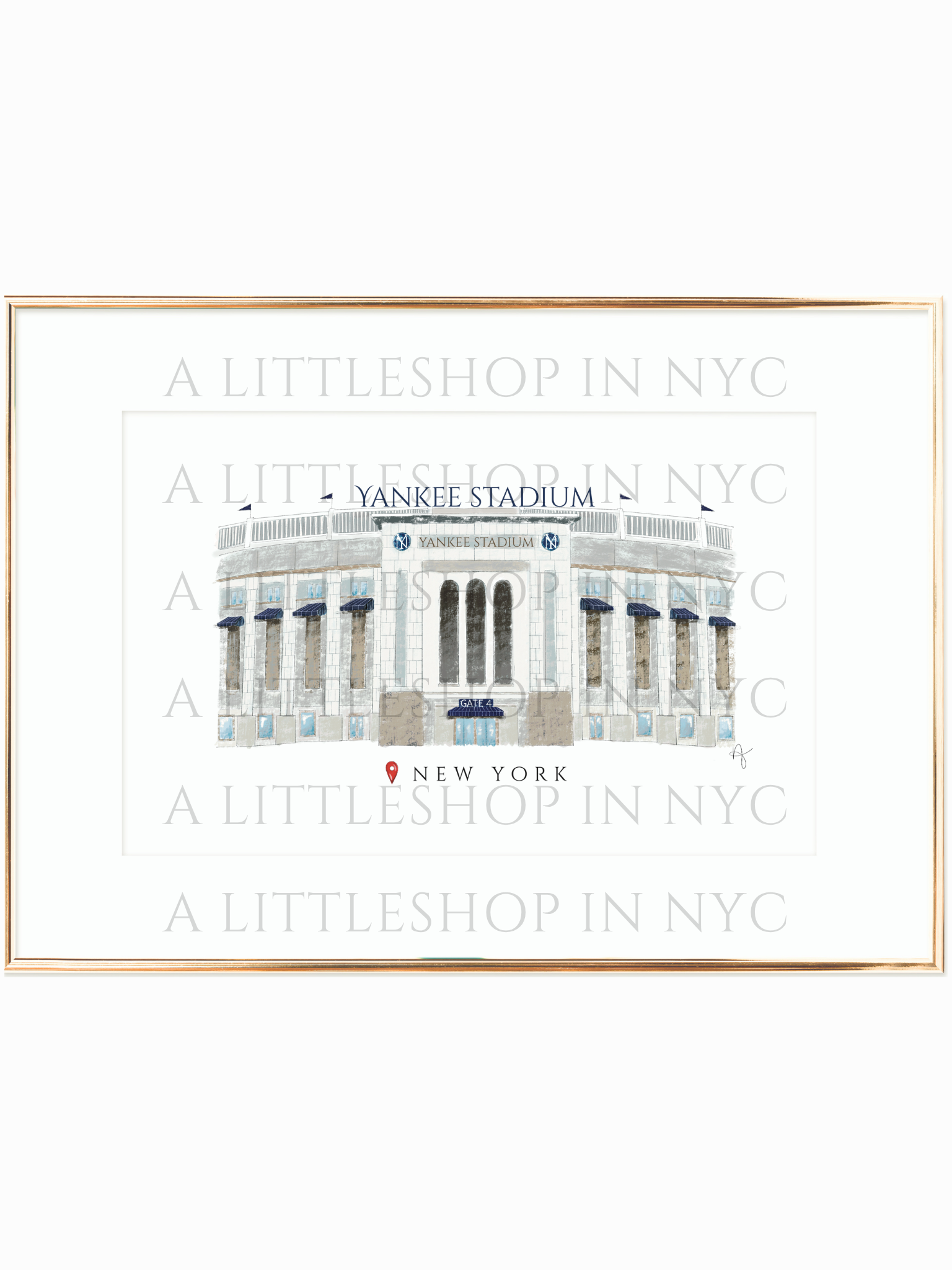 Yankee Stadium Print – A Little Shop In NYC